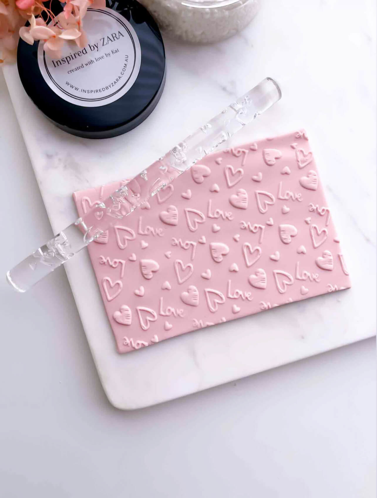 Acrylic Rolling Pin - Love – Inspired by ZARA